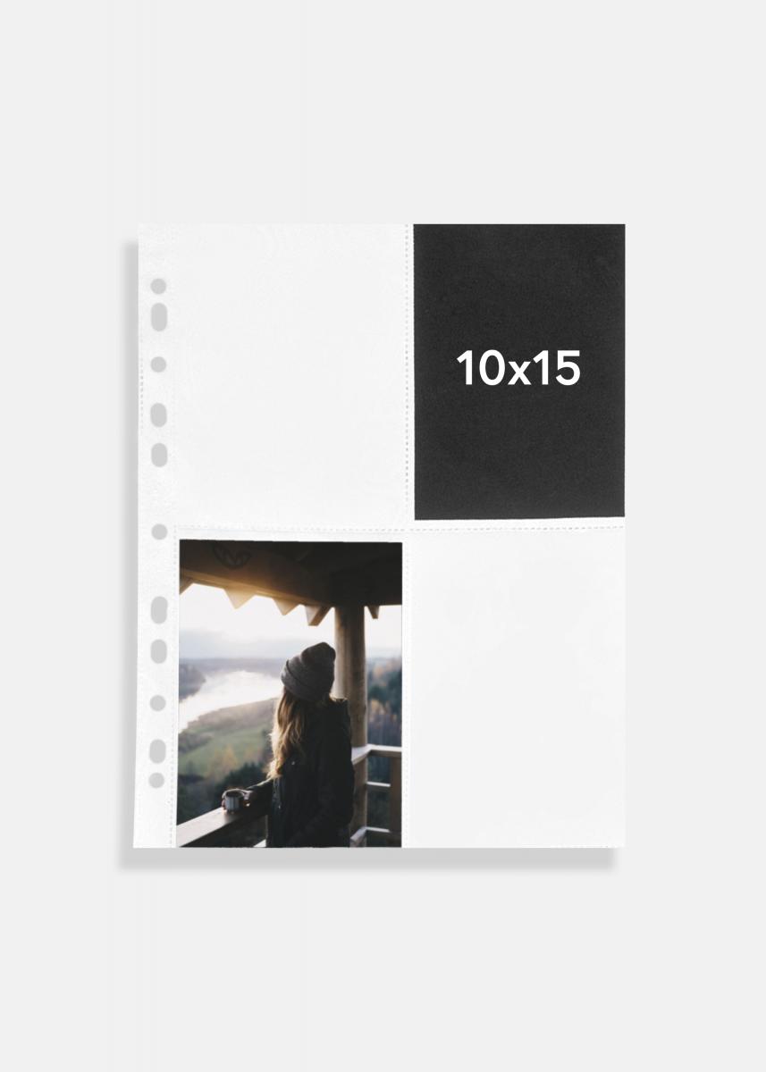 Køb Fotolommer 10x15 cm Stående - 10-pak Hvide her - BGA.DK