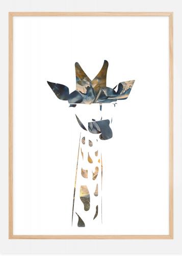 Køb Giraffe sunrise Plakat her - BGA.DK