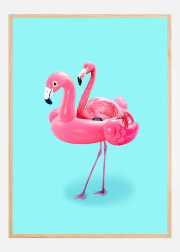 Køb Flamingo on Resort Plakat her - BGA.DK