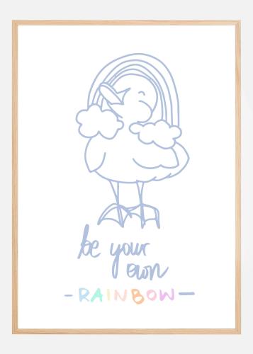 Køb Be Your Own Rainbow Plakat her - BGA.DK