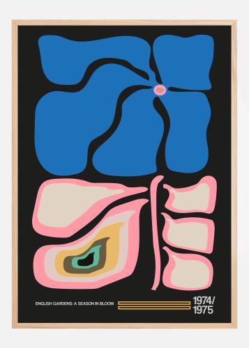 Køb English Gardens Rainbow Grey Plakat her - BGA.DK